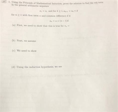 Solved Using The Principle Of Mathematical Induction Chegg