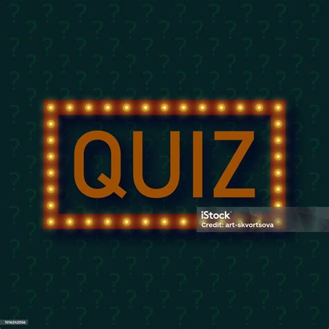 퀴즈 밤 발표 포스터 디자인 웹 배너 배경 벡터 일러스트 레이 션 펍 퀴즈 펍이 나 바 나이트 클럽에서 개최 현대 출판 팀 게임입니다 질문 게임 빛나는 복고풍 빛 배너 여가