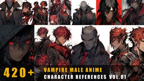 Artstation 420 Vampire Male Anime Style Character References Vol 01 Artworks