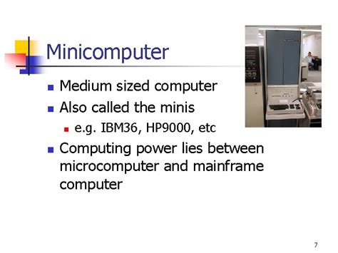 Types Of Computers Microcomputer Minicomputer Mainframe Supercomputer 1
