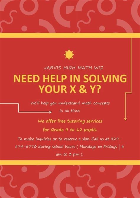 Math Tutoring Flyer Template