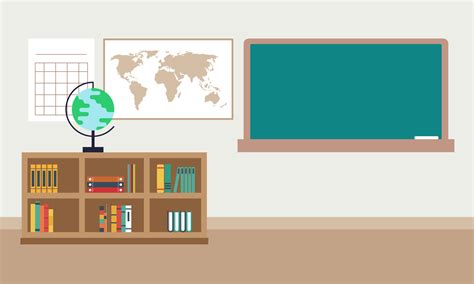Classroom Interior Empty School Classroom School Education Background