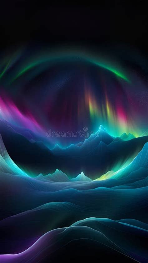 Colourful Space Background Wallpaper Inspired By Aurora Borealis