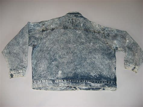 Code Bleu Men S Acid Wash Denim Jacket Medium Large J Gem