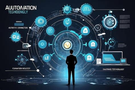 Automation Software Technology Process System Business Concept Premium Ai Generated Image