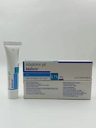 Finished Product Adapalene Adaferin Gel Differin Dose 0 1 W W At 263 Tube In Nagpur