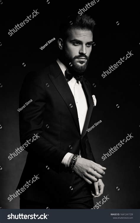 Side View Sexy Businessman Wearing Tuxedo Stock Photo 1641241729 Shutterstock
