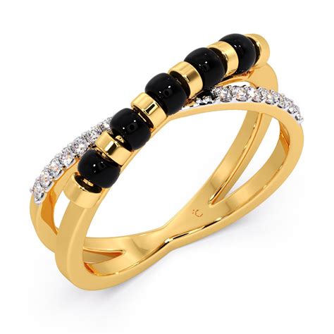 Modern Desi Diamond Mangalsutra Ring Candere By Kalyan Jewellers