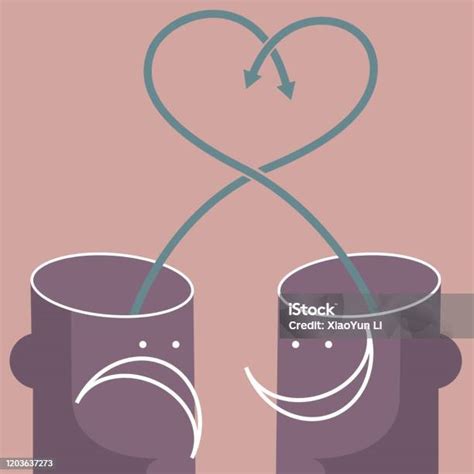 브레인 스토밍 개념 뇌의 화살표 기호는 행운의 심장 모양 기호를 형성 배경은 갈색입니다 갈색에 대한 스톡 벡터 아트 및 기타 이미지 Istock