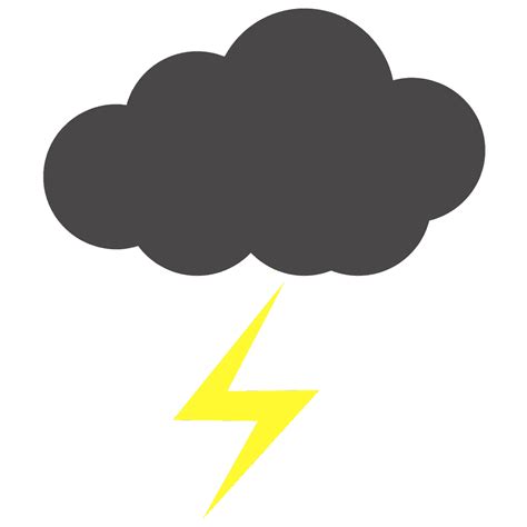 雷雲とかみなり モチーフ デザイン イラスト