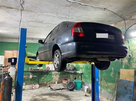 Сайлентблоки передних рычагов. Распил подрамника. — Hyundai Accent (2G ...
