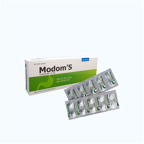 Viên Nén Modom S 10mg điều Trị Triệu Chứng Nôn Và Buồn Nôn 10 Vỉ X 10 Viên