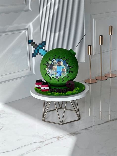 Торт Майнкрафт Minecraft Cake Chocolate Pinata 3d Cake