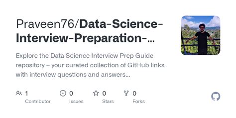 GitHub Praveen76 Data Science Interview Preparation Guide Explore