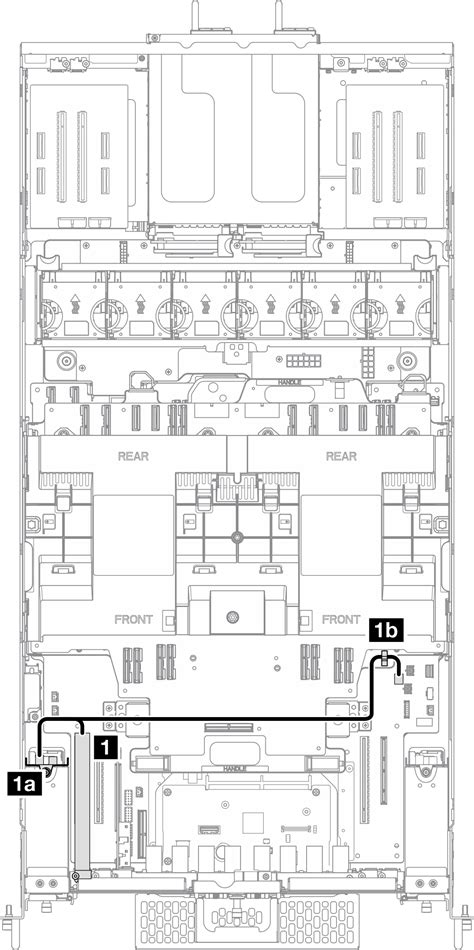 25 Inch Drive Backplane Cable Routing Sr950 V3 Lenovo Docs
