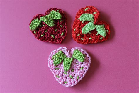 Ravelry Heart Strawberry Application Pattern By Miriam De Graaf
