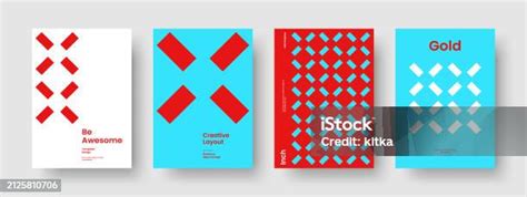 Template Sampul Buku Geometris Desain Poster Kreatif Tata Letak Brosur
