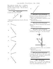 Vector Practice Exercises With Solutions Course Hero
