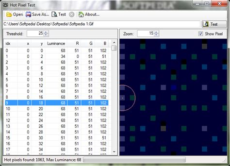 Hot Pixel Test Download Free Windows 1 0 3 254 Softpedia