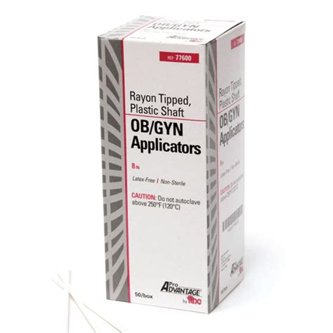 Oversized Ob Gyn Swab Applicators Ns 8 Plastic Shaft 50box