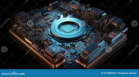 Circuit Computer And Chip Stock Illustration Illustration Of Connectivity 274380040