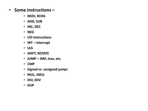 Ppt 5 Assembly Language Powerpoint Presentation Free Download Id5093270