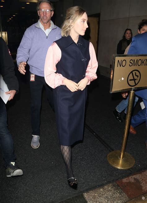 Saoirse Ronan Leaves Today Show In New York 12102019 Hawtcelebs