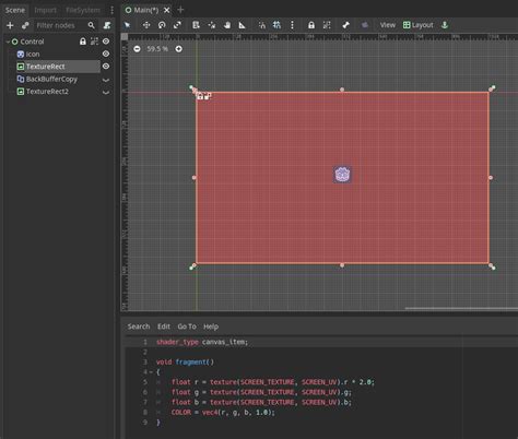 SCREEN TEXTURE Is Not Updated After Rendering A Node With A Shader Issue Godotengine