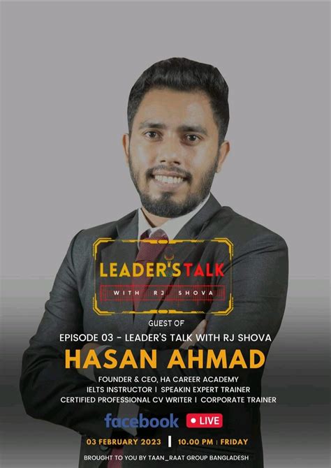 Hasan Ahmad On Linkedin Leadership Leaderstalk Facebooklive Taanraat