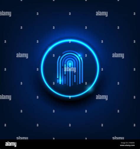 fingerprint scanner button technology background used in identity