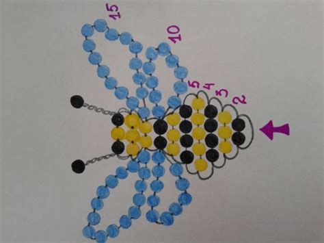 шмель из бисера — Рамблер/картинки | Pony bead crafts, Pony bead ...