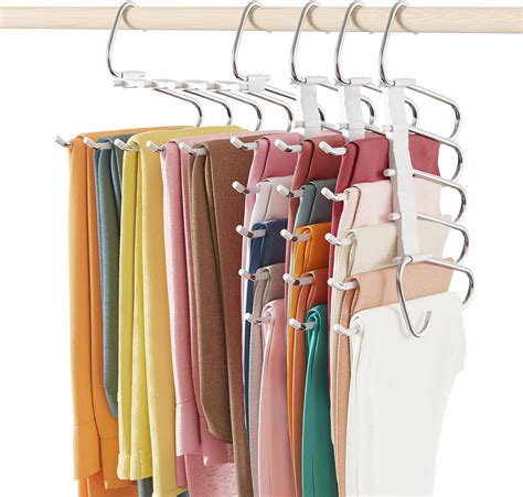 Suoco Paquete De 4 Perchas Para Pantalones Que Ahorran Espacio