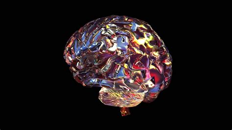 A Rotating Human Brain Electrically Charged With Thought Loop