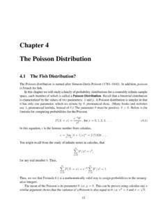 Chapter 4 The Poisson Distribution Chapter 4 The Poisson Distribution Pdf PDF4PRO