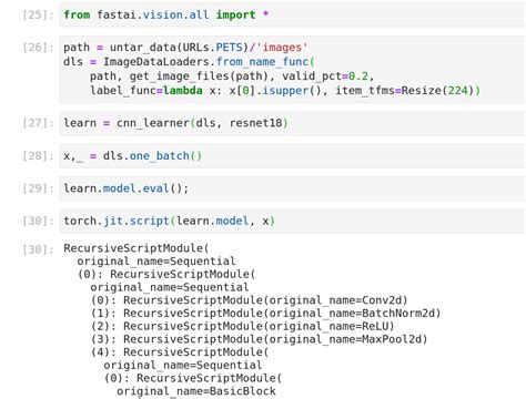 module generated layers can t be exported to jit script · issue 3172