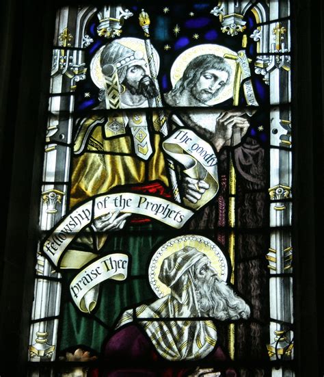 Prophets Stained Glass Window God Glass Church Creativity No