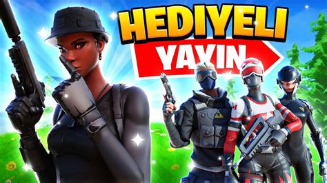 HEDİYELİ FORTNİTE YAYIN ABONELER EKRANDAAAAA YouTube