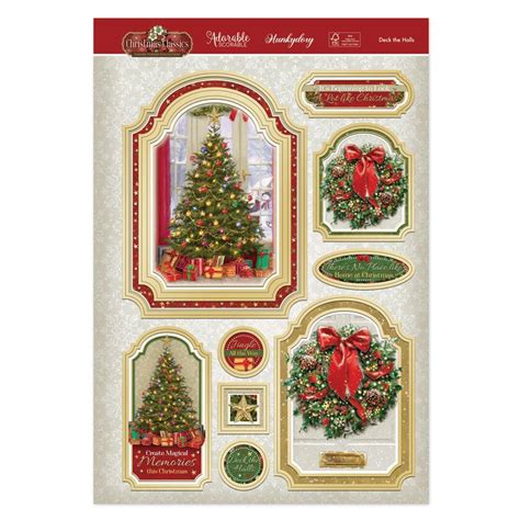 Hunkydory Luxury Topper Set Christmas Classicsdeck The Halls