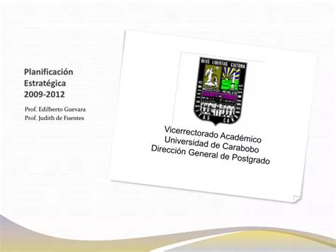 PPT Planificación Estratégica 2009 2012 PowerPoint Presentation free