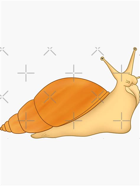 Giant African Land Snail Achatina Fulica Jadatzi Sticker For Sale