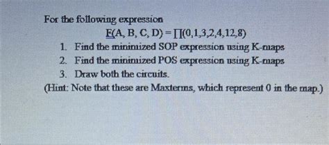 Draw The Logic Diagram For The Following Boolean Chegg