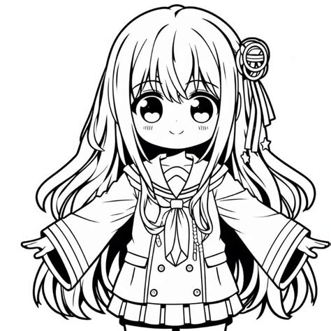 פאזל של דף צביעה של נסיכת אנימה אונליין יויו