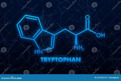 Tryptophan Formula Tryptophan Or L Tryptophan Trp W Amino Acid