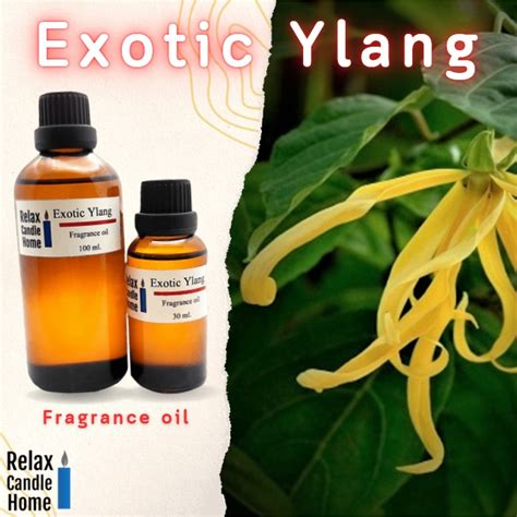 หัวน้ำหอมทำเทียน Exotic Ylang Ylang เกรดพรีเมียม Fragrance Oil สำหรับ