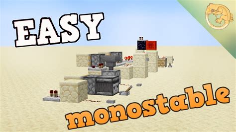 How To Build Every Monostable Circuit Design For Minecraft YouTube