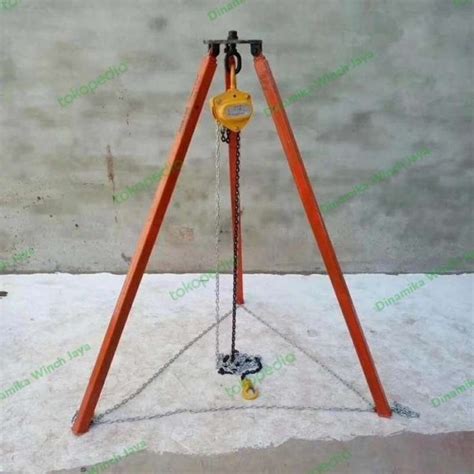 Promo Tripod Hoist Takal 3 Ton 3000 Kg 3 5 7 10 15 20 Meter Diskon 23