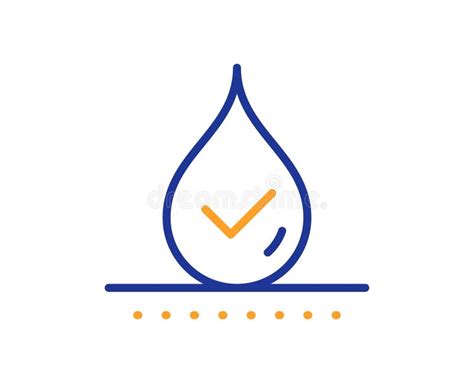 Waterproof Line Icon Water Resistant Ip68 Sign Vector Stock Vector
