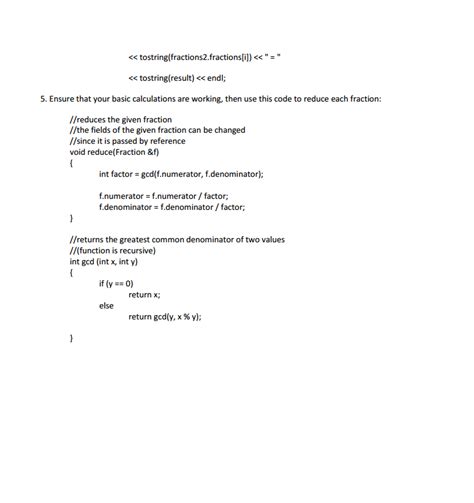 Solved Start With The Program Fractions Cpp Modify It To 1 Chegg