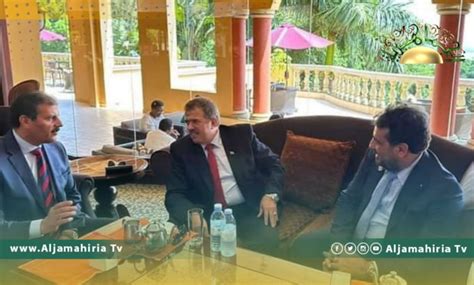 قناة الجماهيرية العظمى وزير الكهرباء بالمرتقبة يبحث فرص التعاون مع