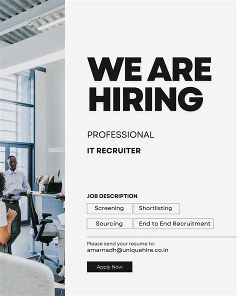 Hello Linkedin Uniquehire Is Hiring We Are Hiring For It Recruiter Amarnadh B 10 Comments